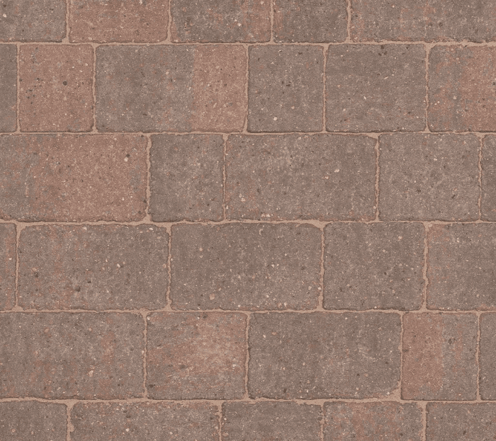 Alpha Trio 50mm Block Paving Brindle 10 82M2 Mixed Size Pack