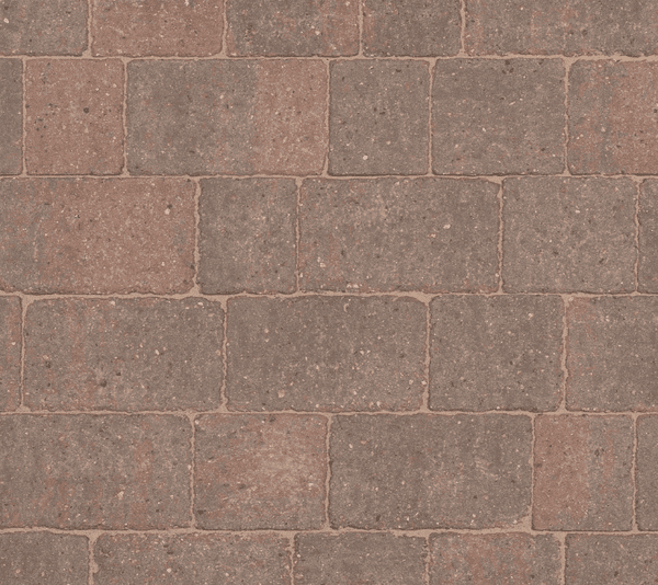 Alpha Trio 50mm Block Paving Brindle 10 82M2 Mixed Size Pack
