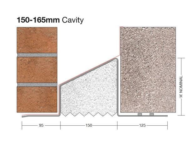 Birtley Supergalv Steel Cavity Lintel CB150 Standard Duty
