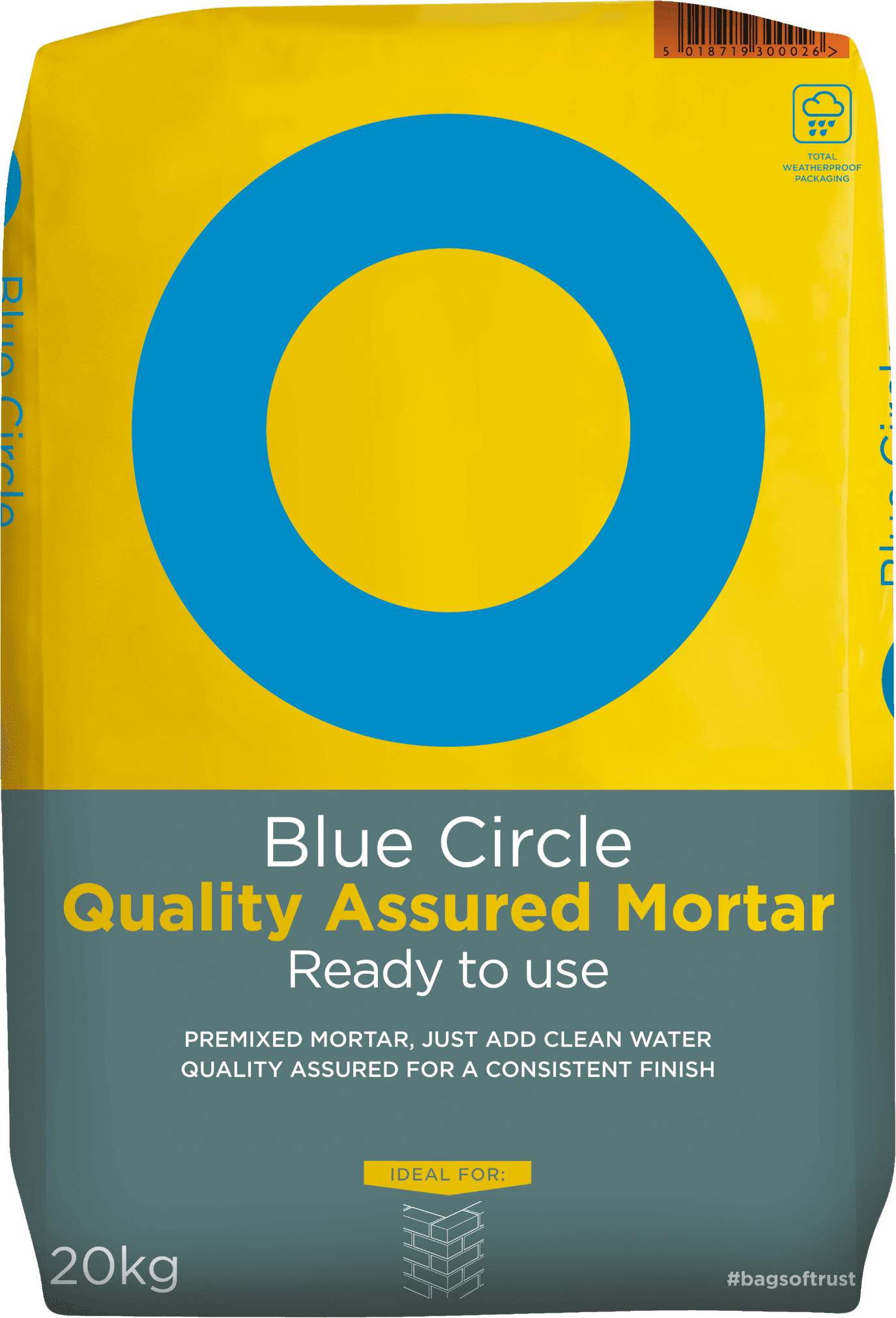 Blue Circle Quality Assured Ready To Use Mortar - 20Kg Poly Bag Non ...