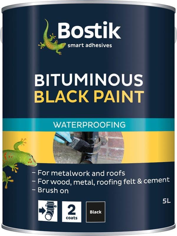 Bostik Bituminous Black Waterproofing Paint 5L