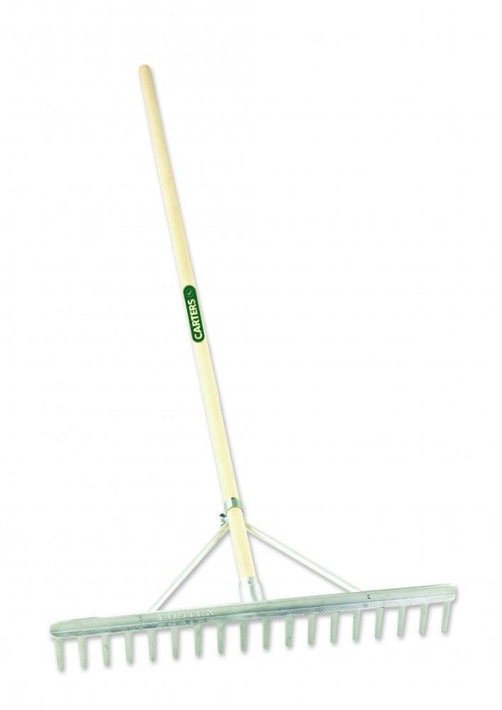 Carter 18 Tine Aluminium Landscape Rake x 72" Econ Plain