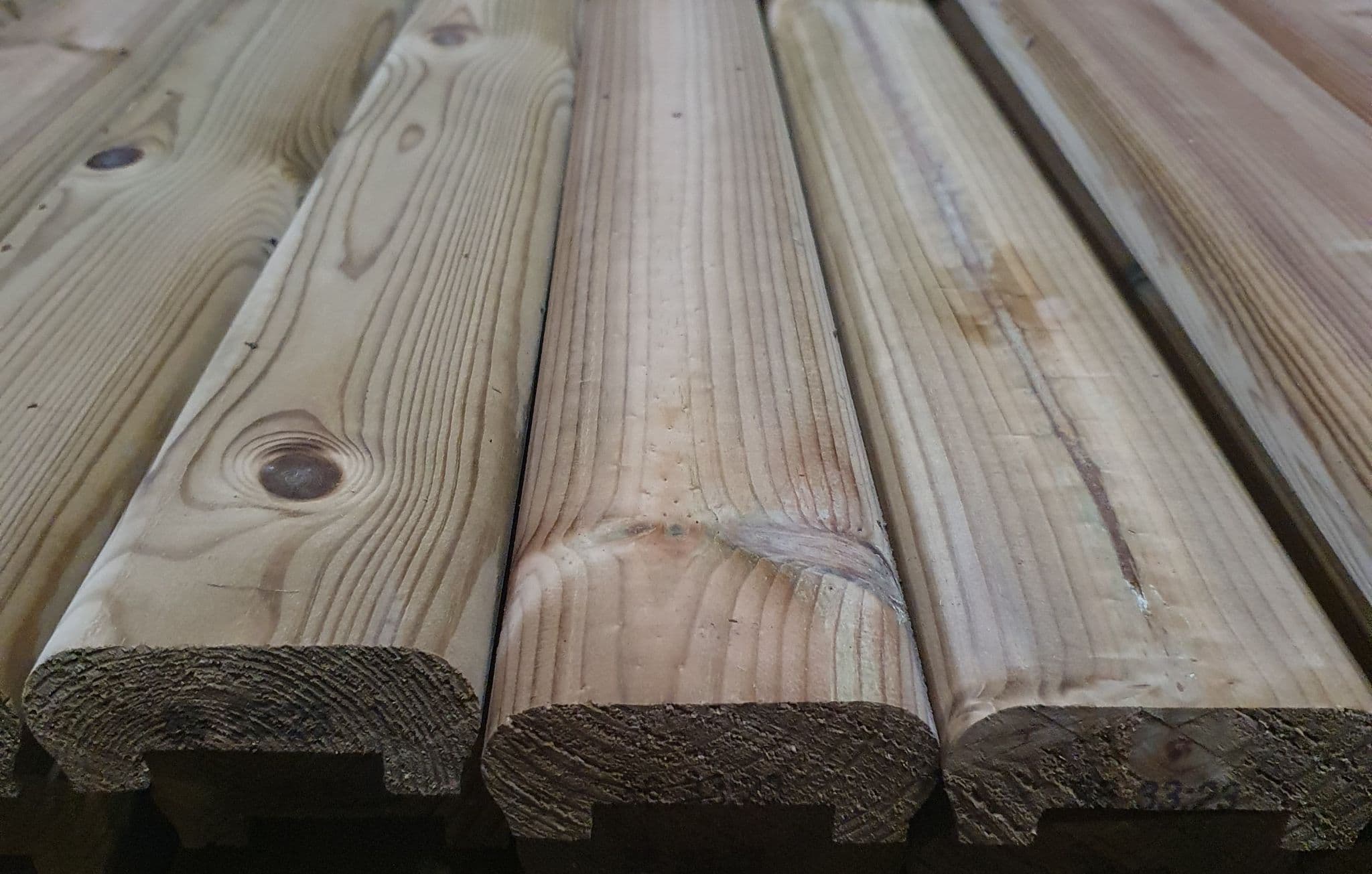 Decking Handrail Rebated Green Treated 3600mm