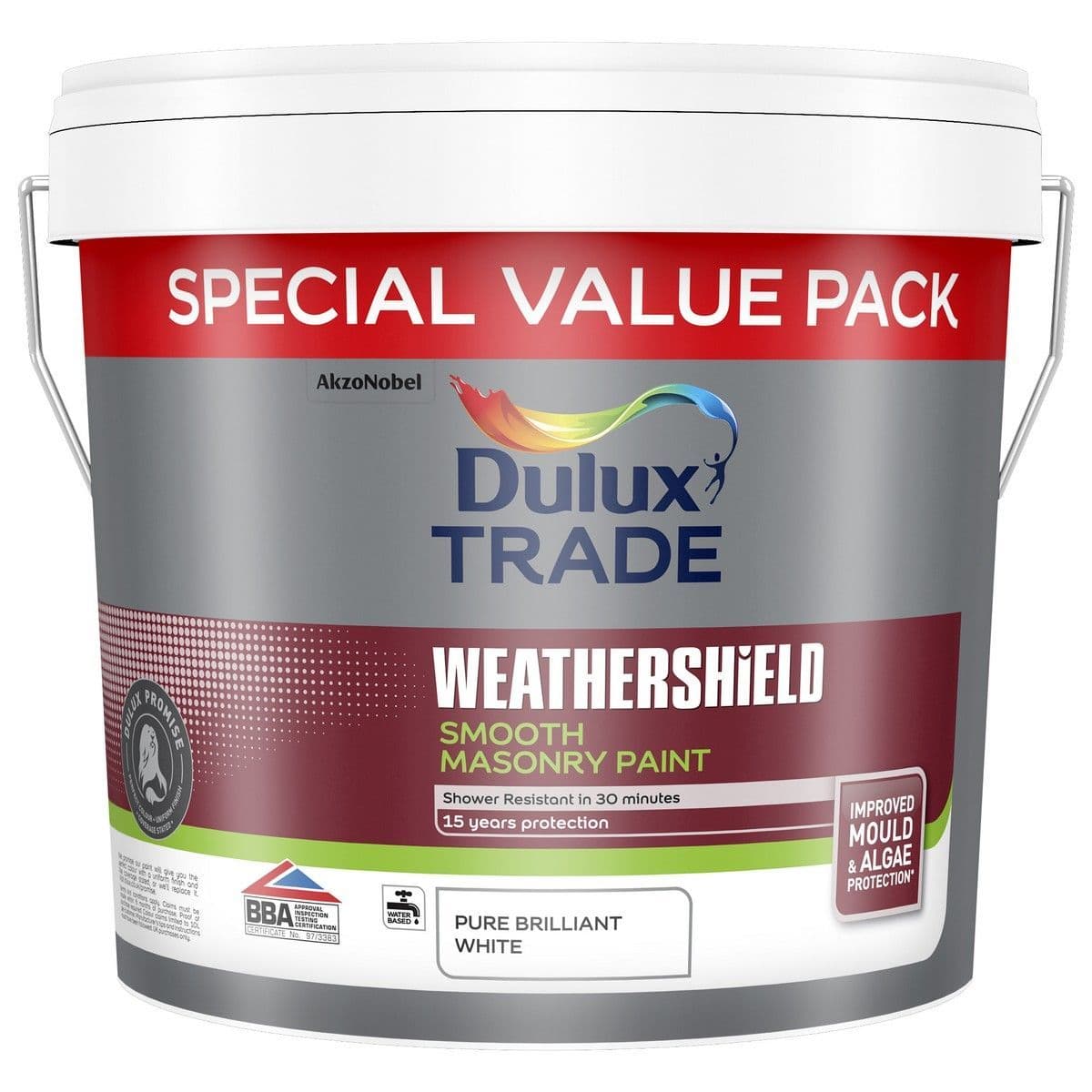 Dulux Weathersheild Smooth Masonry Paint - Magnolia - 7 5L