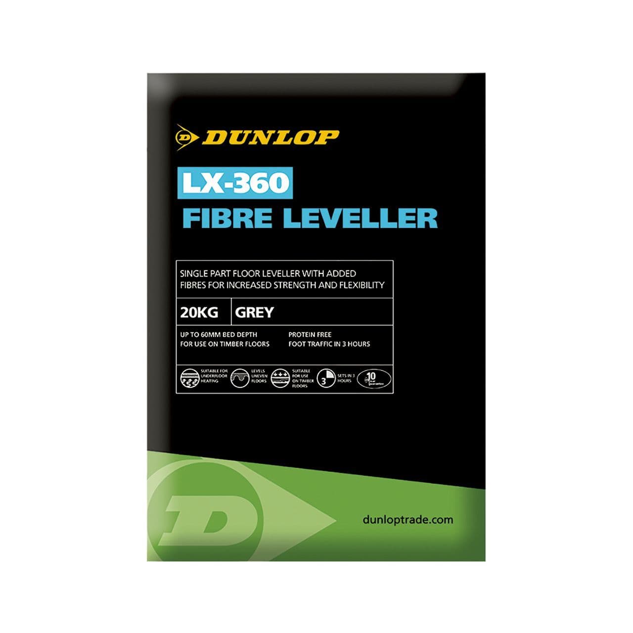 Dunlop Lx-360 Fibre Leveller Grey 20Kg