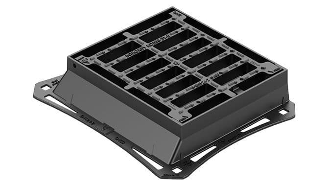 EJ Steel D400 Gully Grate Straight Bar Hinged 1086 Cm Sq W Way G & F ...