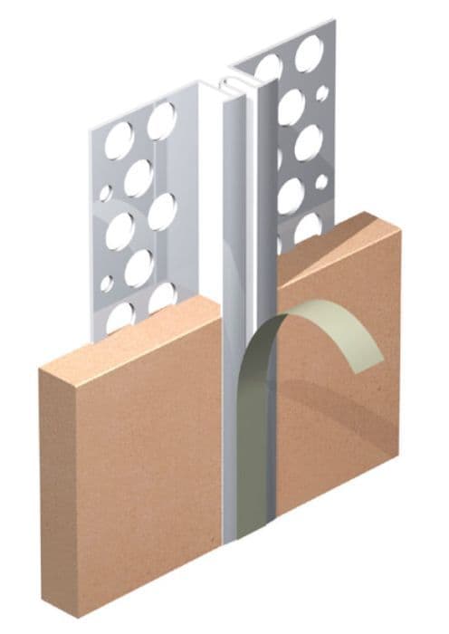 Expamet PVC White 15mm Plastic Movement Bead 2.5M - Build Supplies Ltd