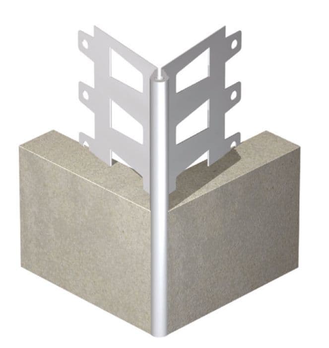 Expamet PVC White 20mm Plastic Angle Bead 3.0M - Build Supplies Ltd