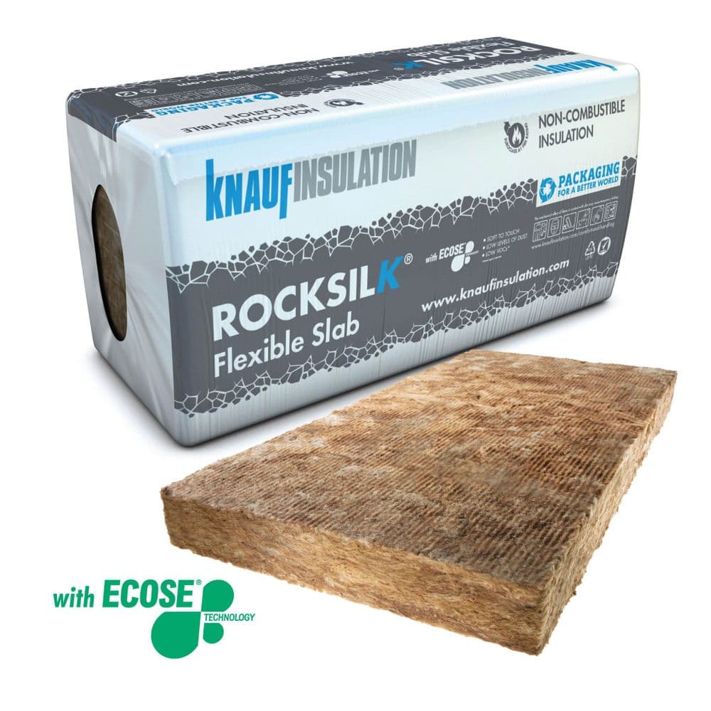 Knauf Rocksilk Flexi Slab 1200 X 600 X 100mm