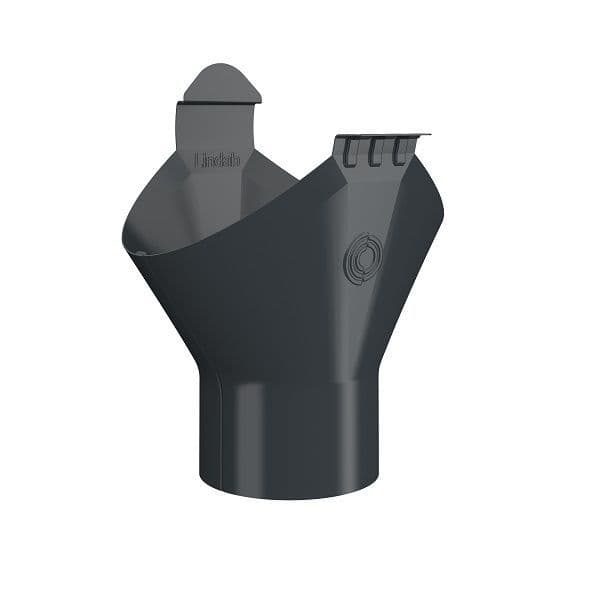 Lindab 125mm Gutter Outlet 75mm Coloured 1