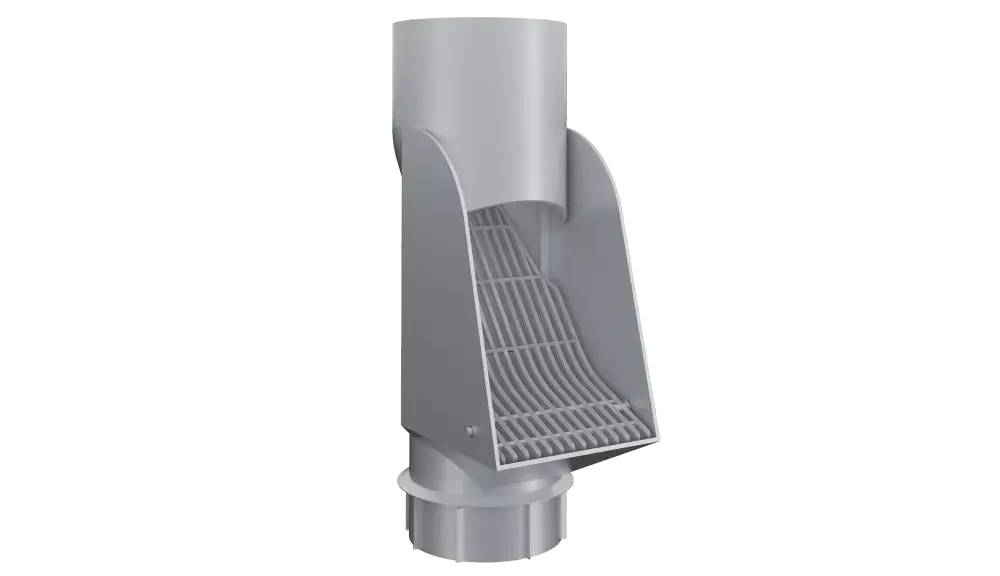 Lindab Silver Metallic Self Cleaning Leaf Trap SLS100SM