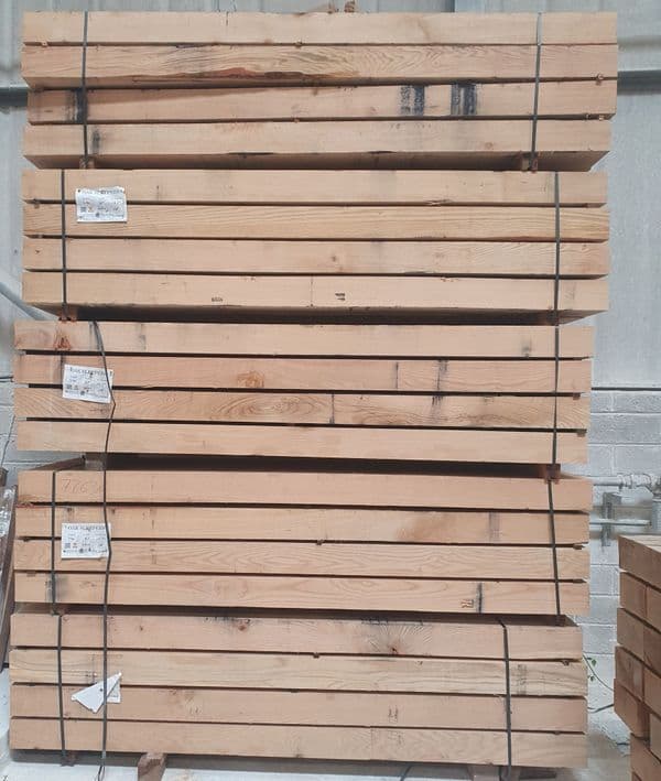 New Untreated Oak Sleepers 125 X 250 X 2400mm