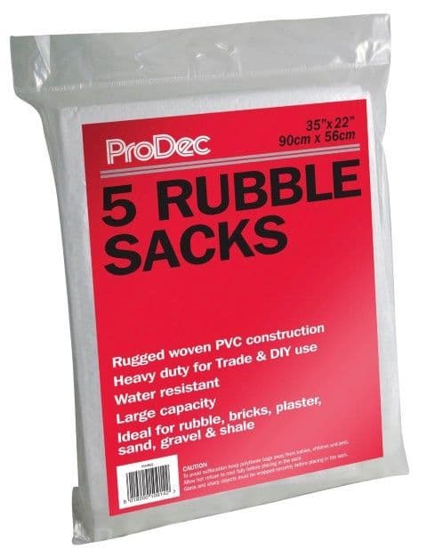 Pk 5 Woven Rubble Sacks