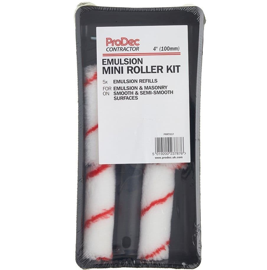 ProDec Contractor 7 pc Emulsion 4" Mini Roller Set