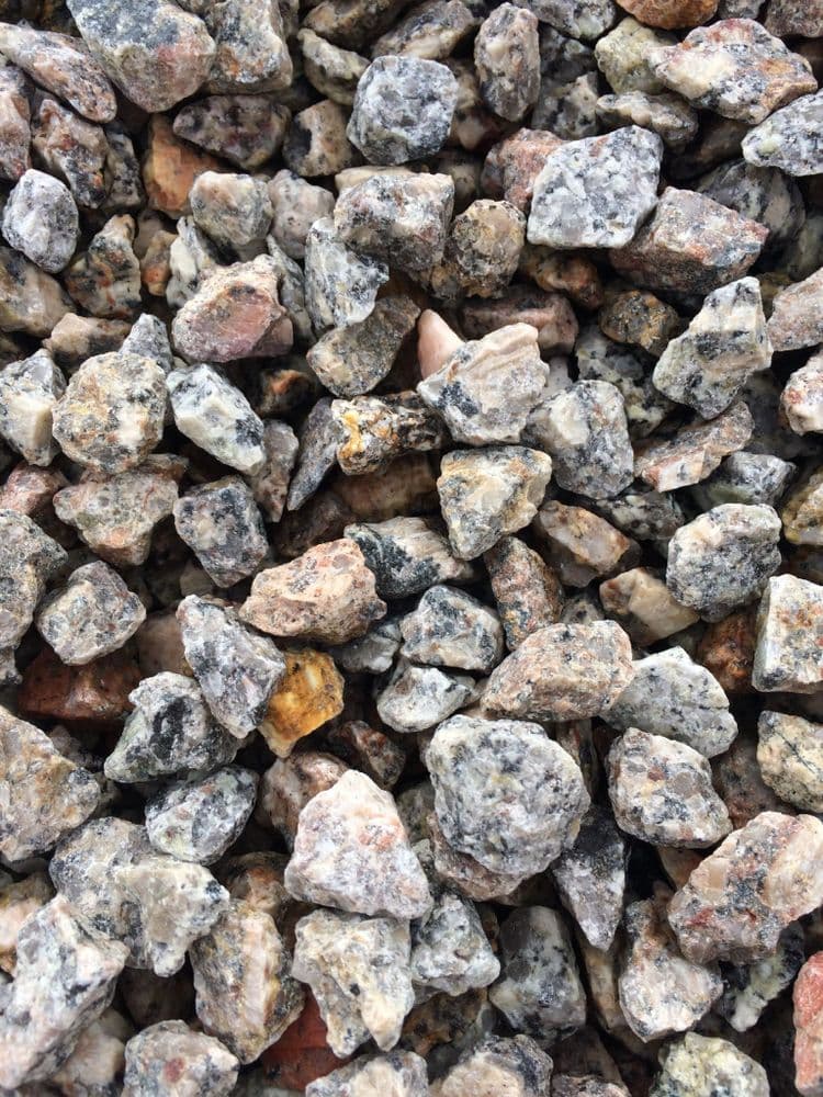 Silver Grey Granite Chippings 14mm 25 Kg Non Returnable