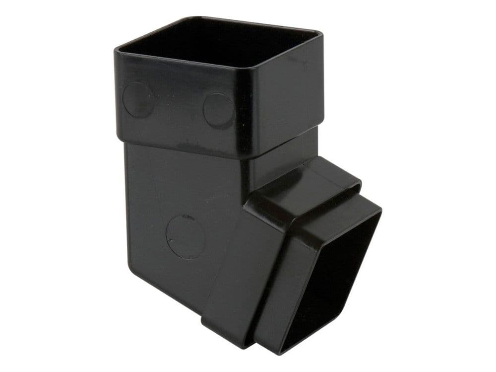 Square 65mm 112 5 Top/Bottom Offset Downpipe Bend