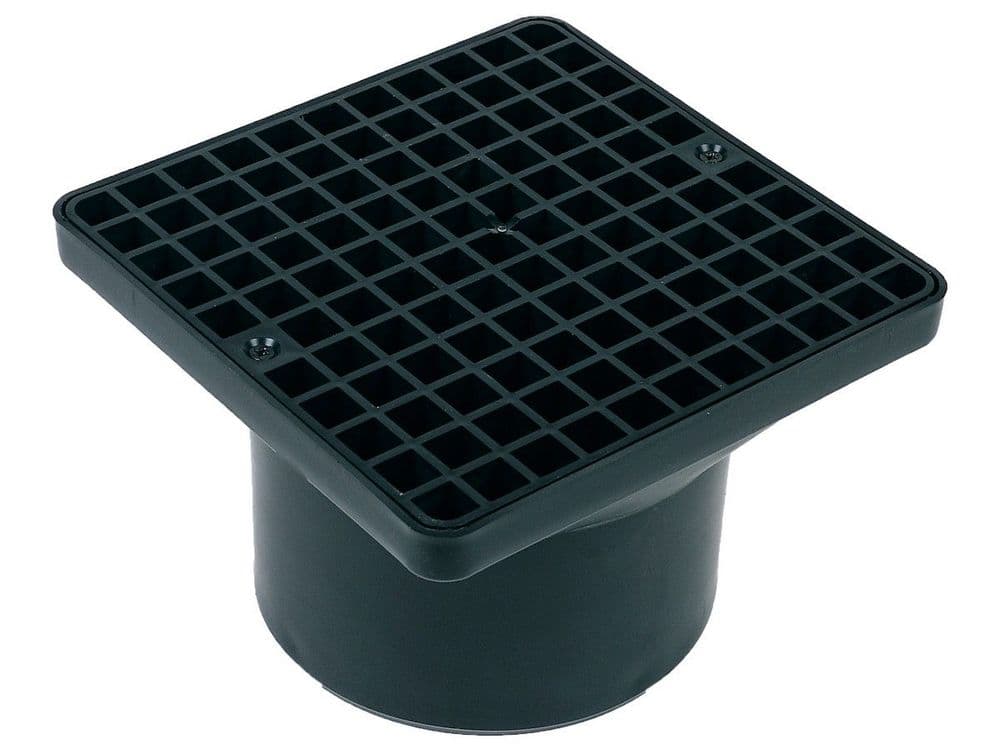 Square Hopper And Grid - Black