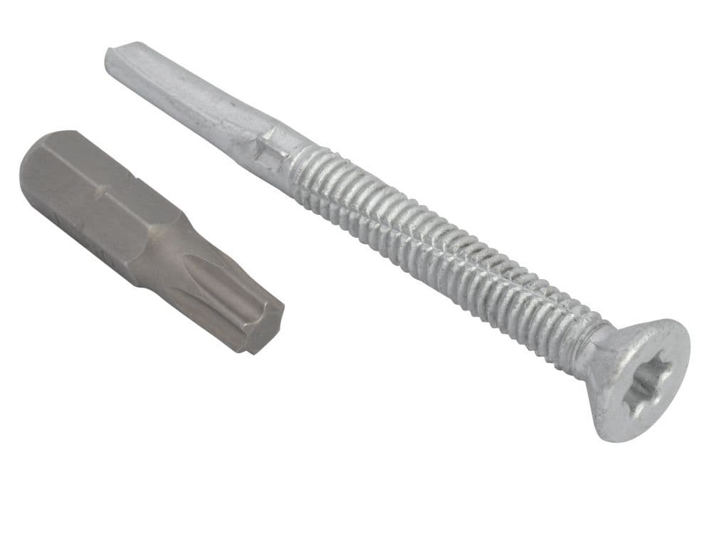 TechFast Roofing Screw Timber to Steel Heavy Section 5 5 x 85mm Bag 50