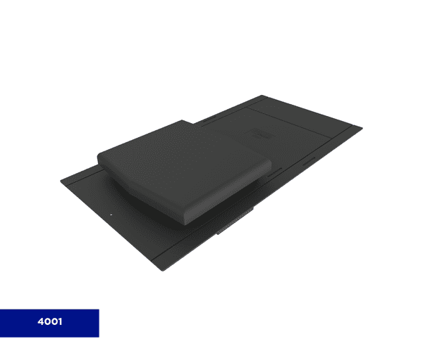 Timloc Roof Slate Vent Raised For 600 X 300 / 500 X 250mm Slates Black 4001