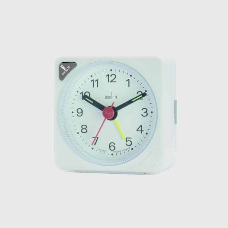Alarm Clock - White Acctim Ingot Crescendo