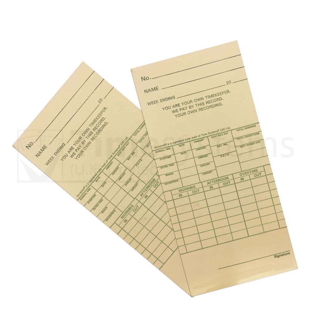 106532 Time Clock Cards