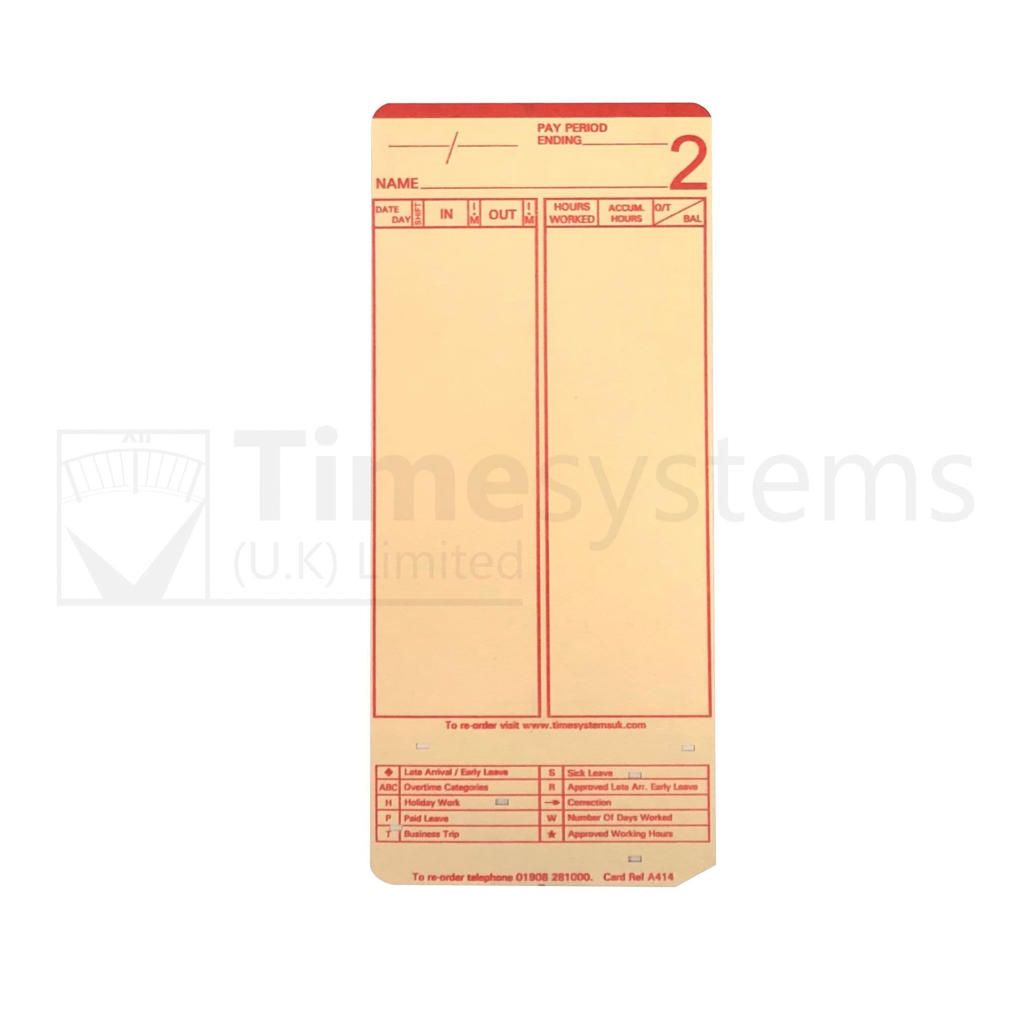 23155 Time Clock Cards