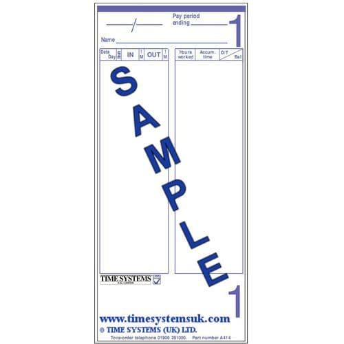 23155 Time Clock Cards