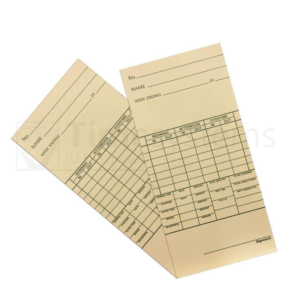 7200-UK1 Time Clock Cards