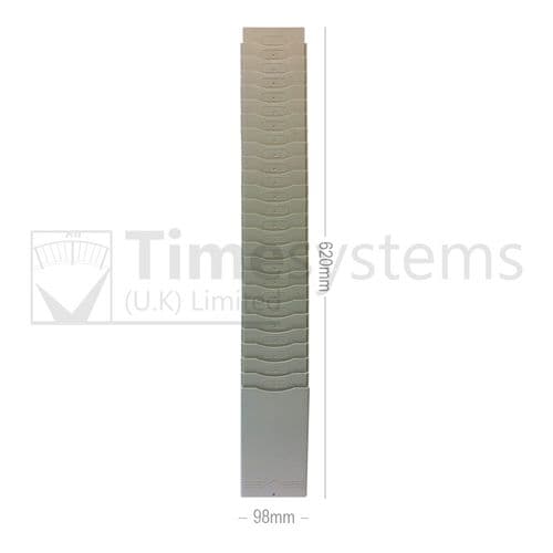 Expandable Plastic Card Rack - 620mm H 98mm W