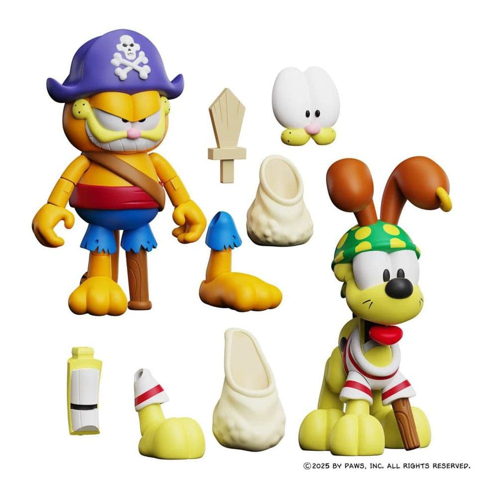Boss Fight Studios Garfield Pirate Garfield & Odie Action Figure 2 Pack ...
