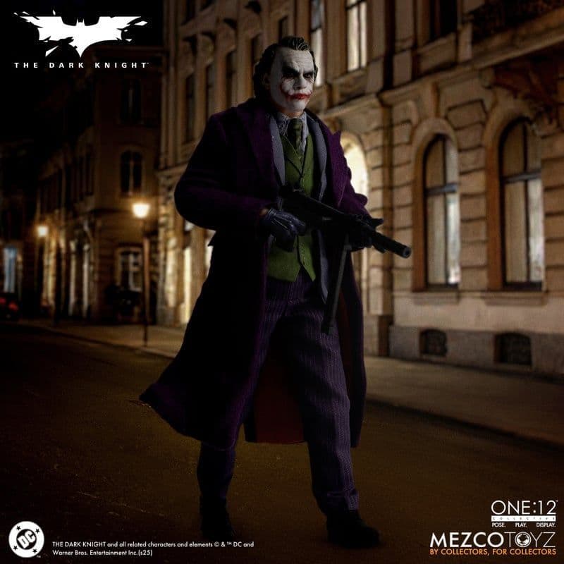 Mezco Toyz One 12 Collective Batman The Dark Knight Joker Action Figure ...
