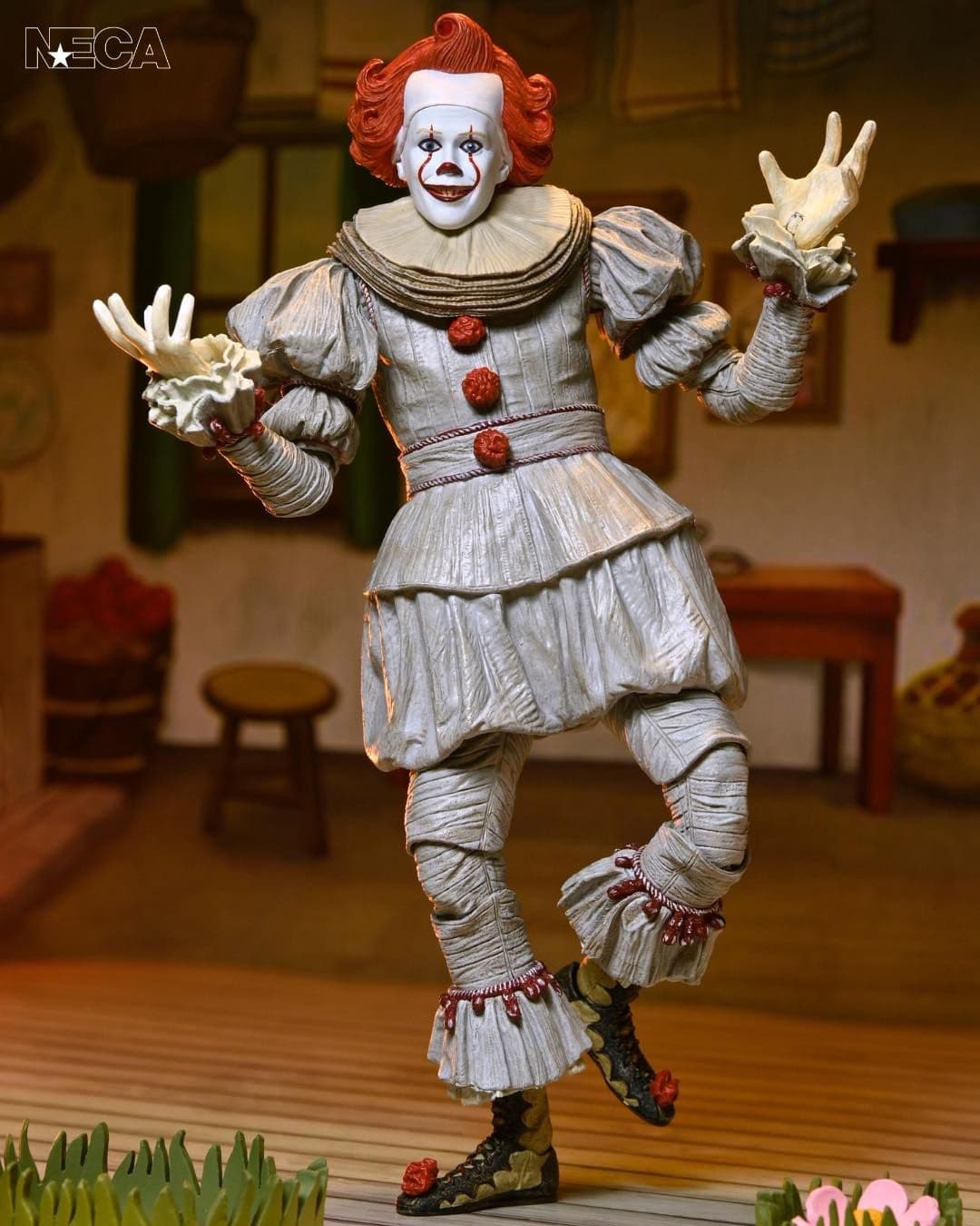 NECA IT Welcome to Derry Bob Gray as Pennywise Ultimate Action Figure ...