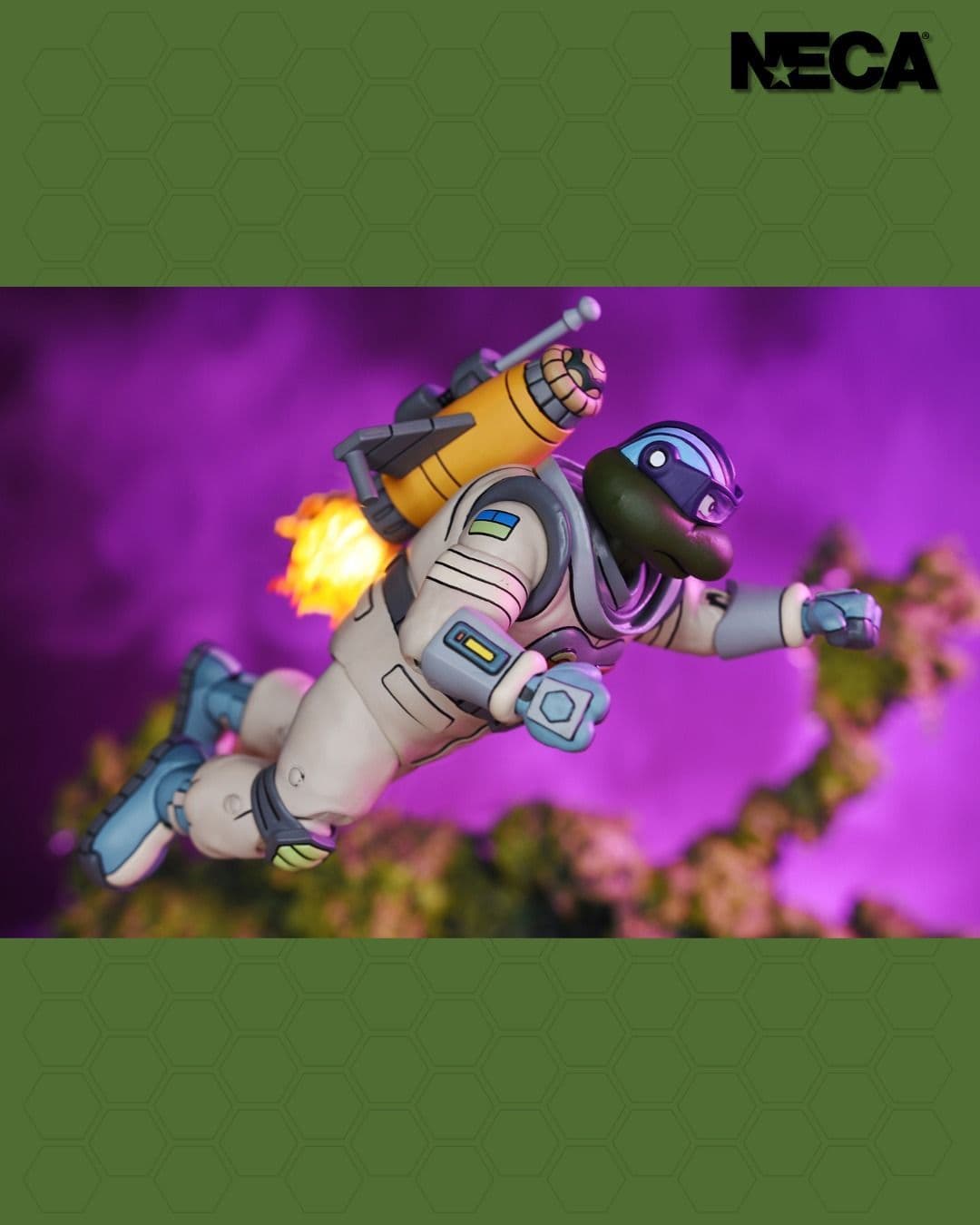 NECA Teenage Mutant Ninja Turtles Cartoon Samurai Michelangelo Space ...