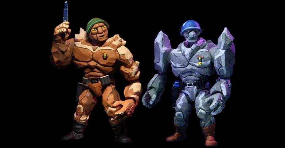 NECA Teenage Mutant Ninja Turtles Cartoon Traag & Granitor Figure 2 ...