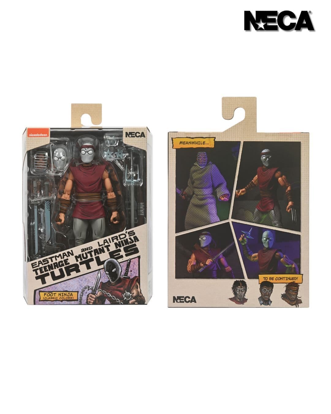 NECA Teenage Mutant Ninja Turtles Mirage Comics Foot Ninja Classic ...