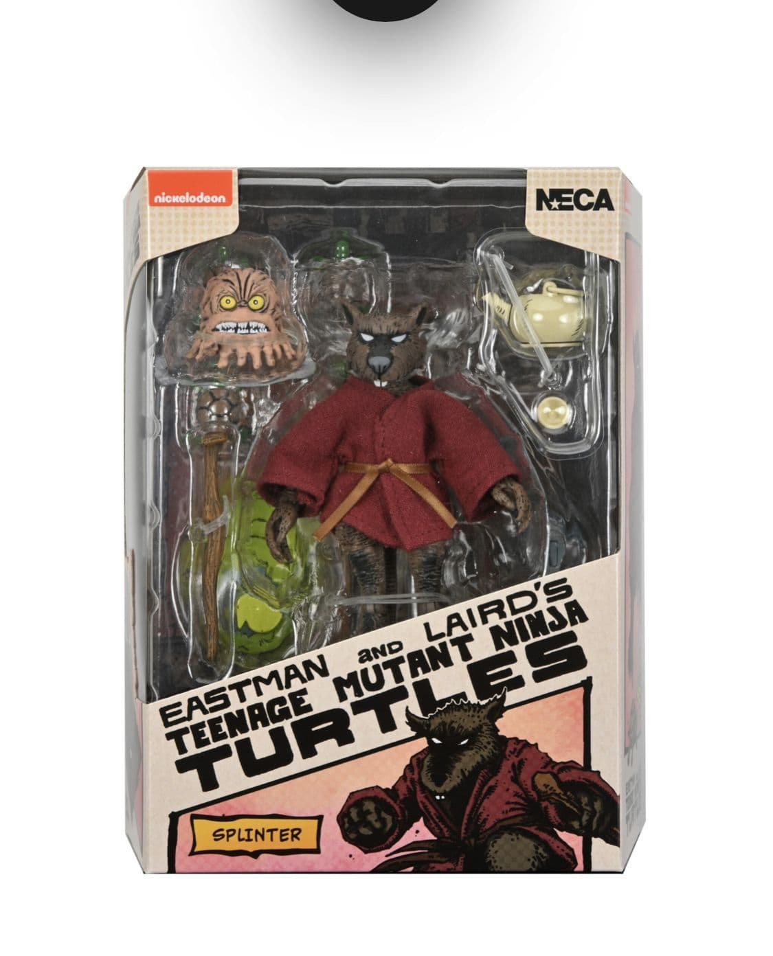 NECA Teenage Mutant Ninja Turtles Mirage Comics Splinter Action Figure ...