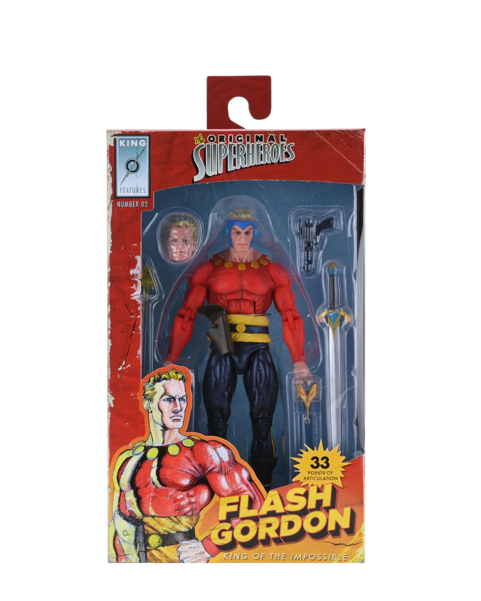 NECA The Original Superheroes Flash Gordon King Features Figure - INSTOCK