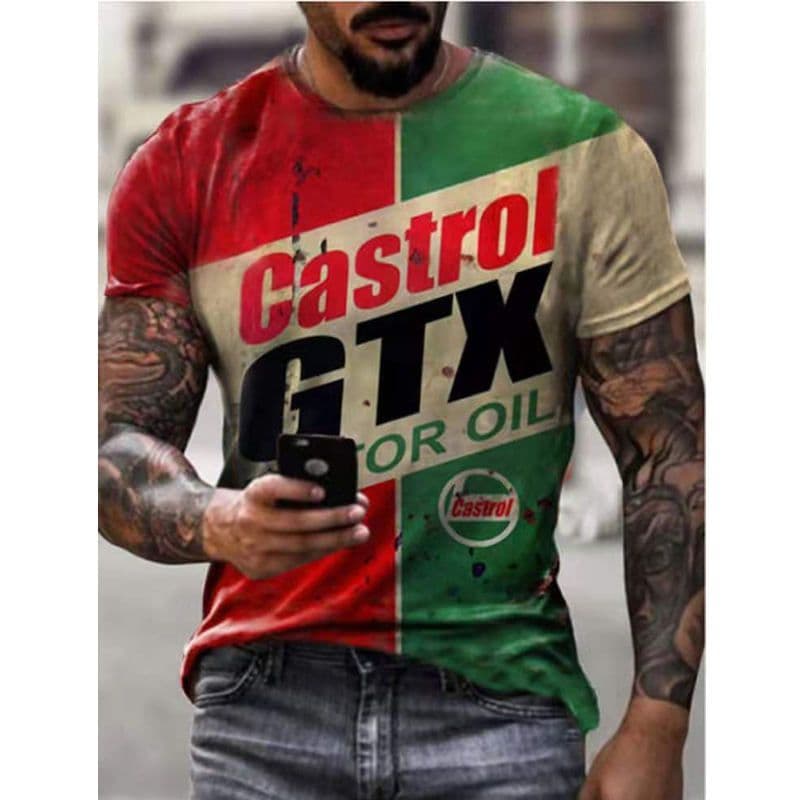 Castrol GTX Motorsport Inspired Adult 3d Print T Shirt
