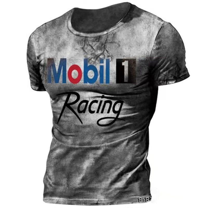 Mobil Motorsport Inspired Adult 3d Print T Shirt