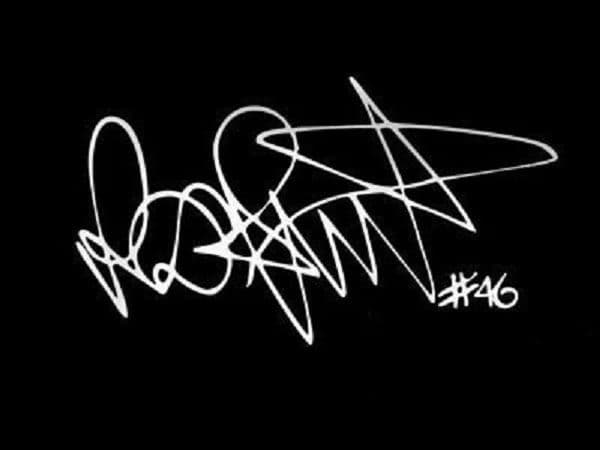 Valentino Rossi Signature Decal - White