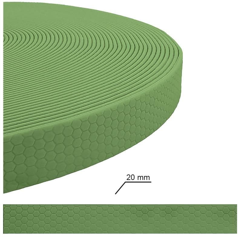 Olive 20mm wide Hexa Waterproof Webbing