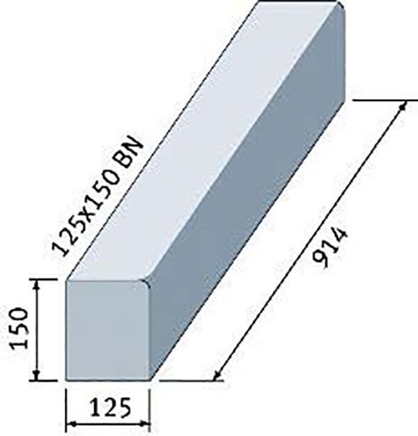6 x 5 Bullnosed Kerbs - Keith Builders Merchants