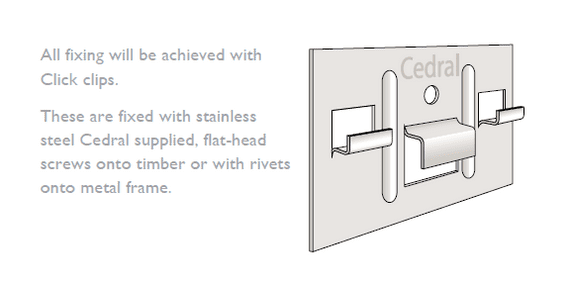 Cedral Click Clip & Screw Set at Keith Builders