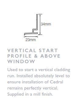 Cedral Click Vertical Start Profile - KBM, Aberdeen