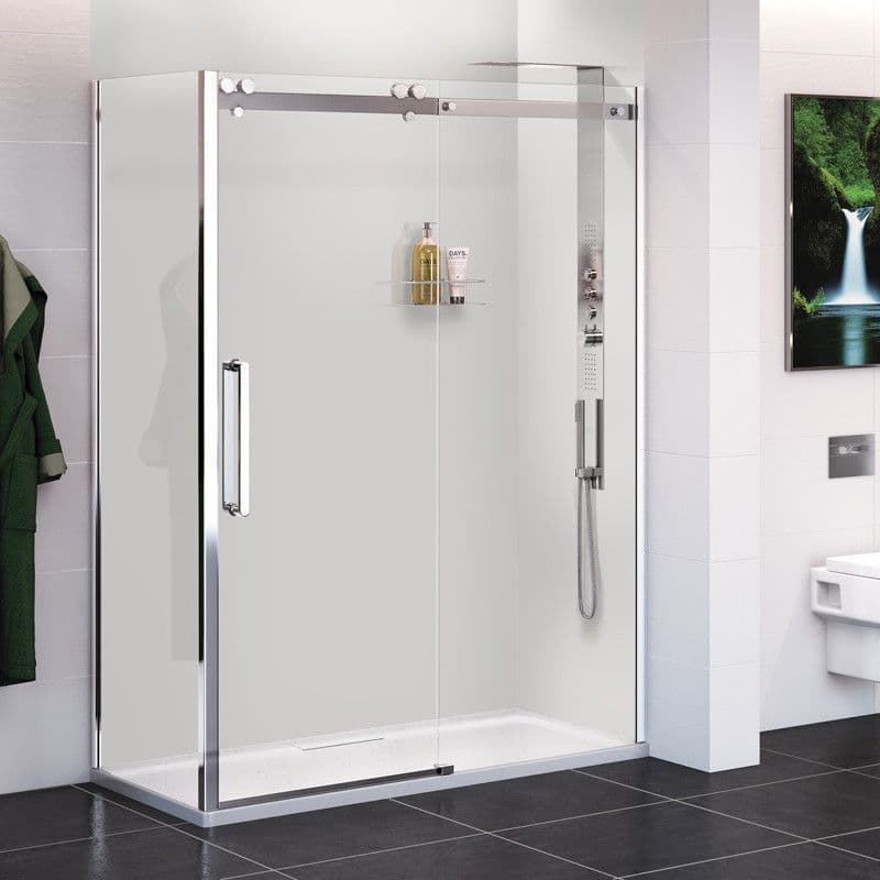 Economy Shower Panel in White - KBM for Aberdeen