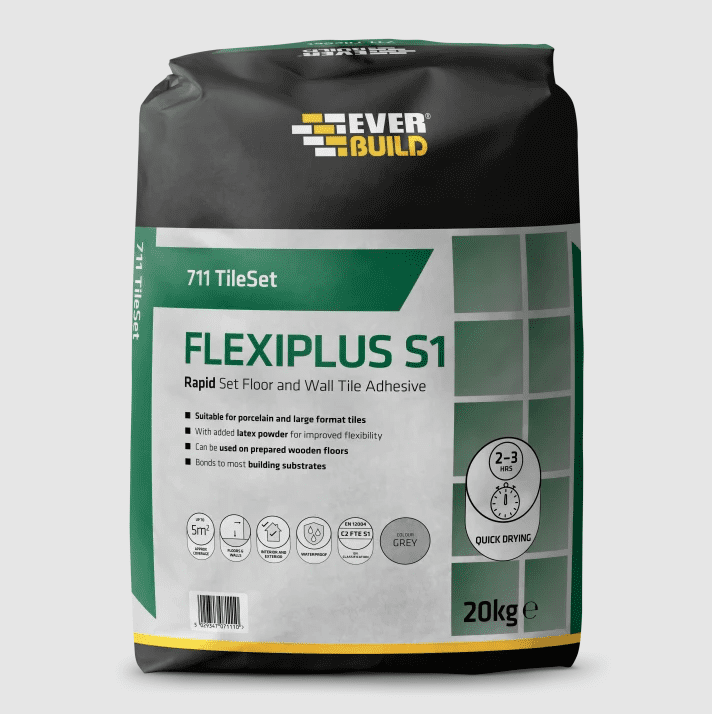 Rapid Set Flexiplus Tile Adhesive - KBM Aberdeen & Inverness
