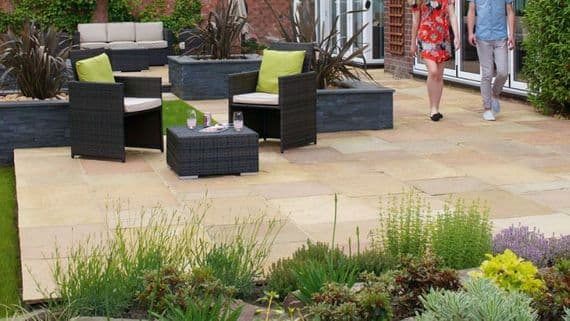Indian Sandstone Paving Slabs - KBM in Keith