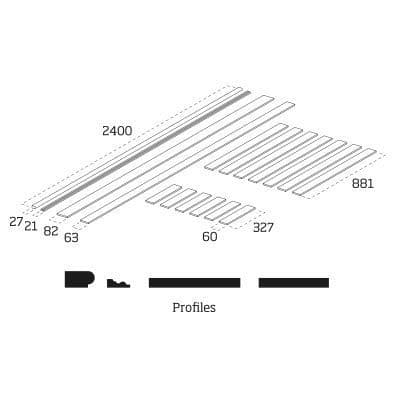 Mdf Wall Panel Kit - traditional shaker style