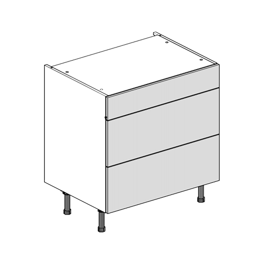 Slab Gloss Cashmere Drawers - KBM Builders Merchants