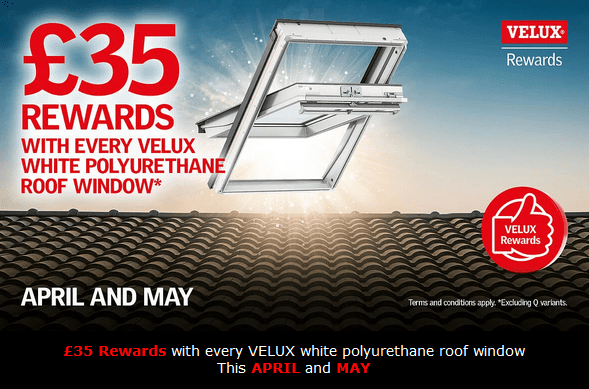 VELUX GGU White PU centre-pivot roof window